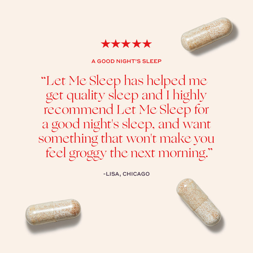 Let Me Sleep - Menopause Sleep Supplement with magnesium, GABA ...